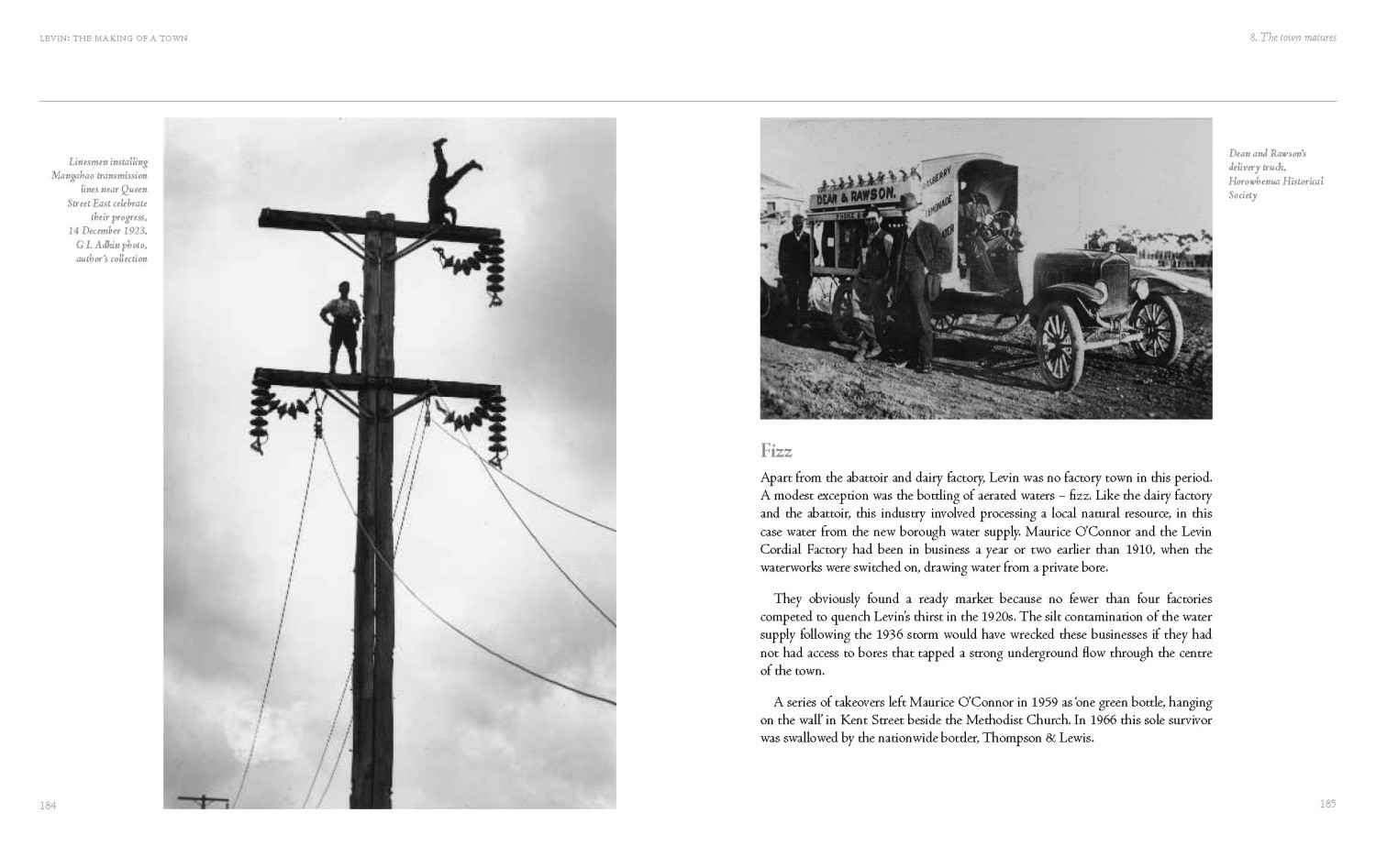 Levin – the making of a town | Graphic Design Wellington