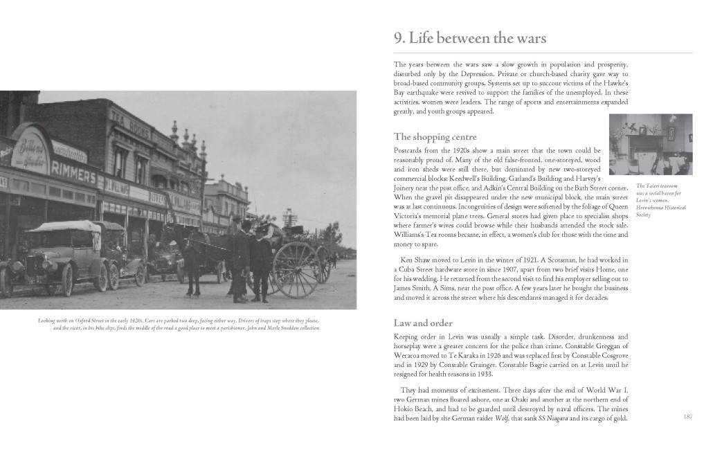 Levin – the making of a town | Graphic Design Wellington